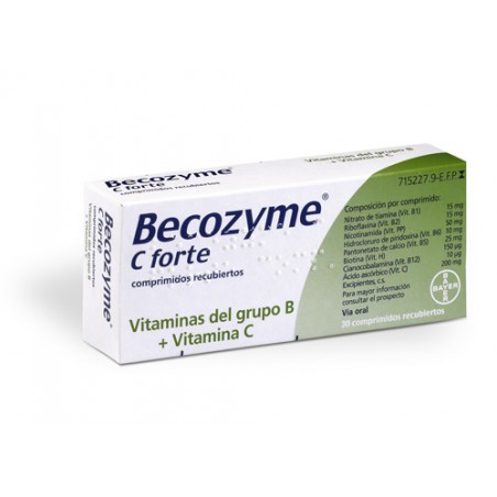 BECOZYME C FORTE 30 COMPRIMIDOS